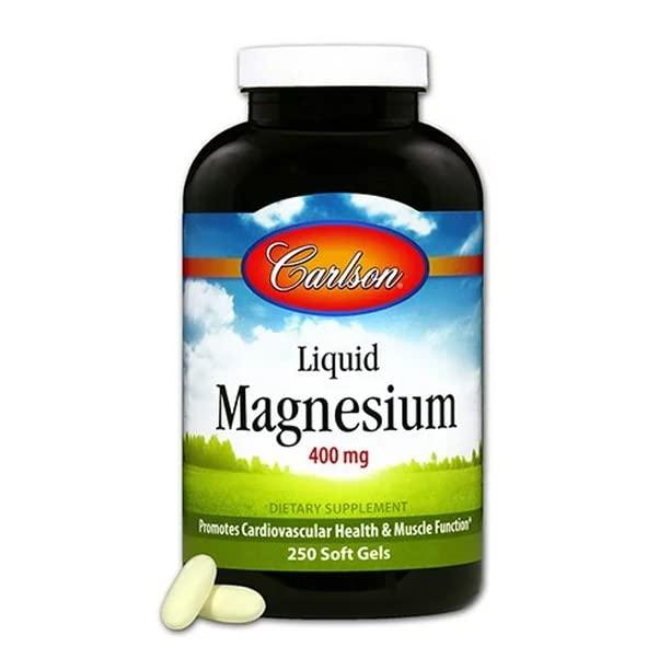 IKJ Liquid Magnesium Softgels 250 Ct - Essential Mineral for Normal ...