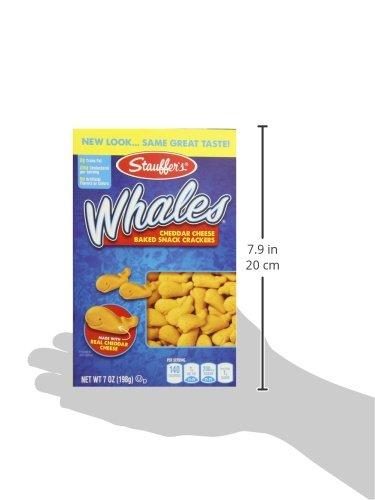 Stauffer's Whales Baked Cheddar Snack Crackers - 7 Ounce Pack of 1 ...