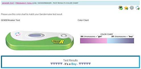 Gender Predictor Test kit by GENDERmaker - Boy or Girl at Home Early ...