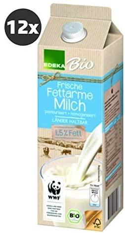 EDEKA Organic UHT Milk 1.5% (12x1L) - Buy with Free Genussleben Jelly ...