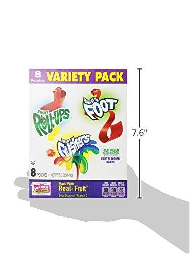 Betty Crocker Fruit Snacks Variety Pack - Fruit Roll-Ups, Fruit by the ...