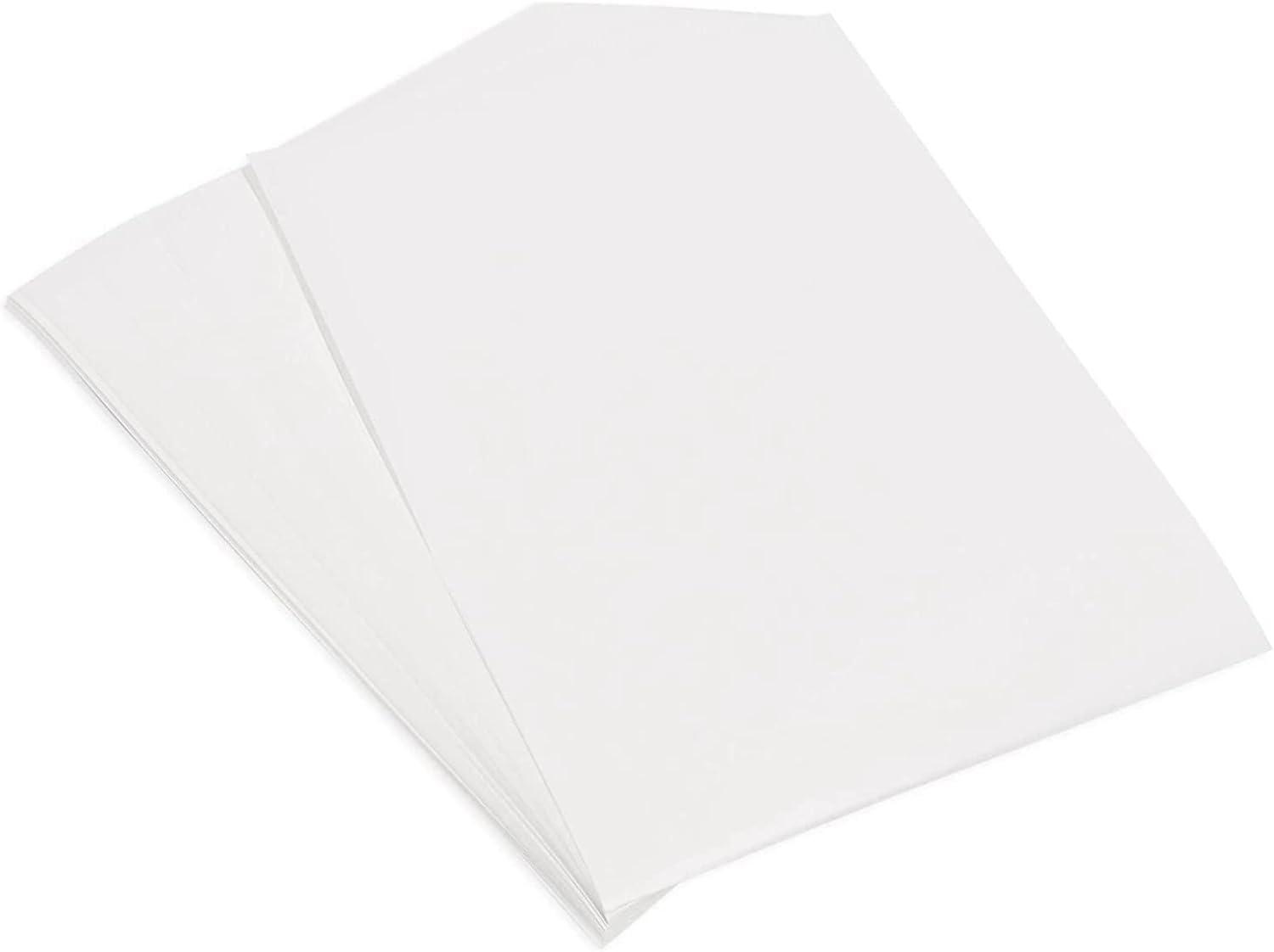 100 Sheets Glassine Paper 8.5x11 Inches for Artwork, Prints, Photos ...