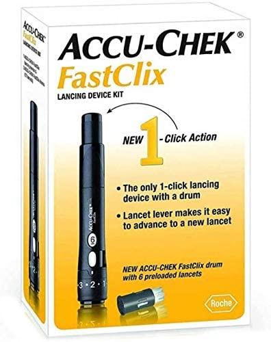 ACCU-CHEK FastClix Lancing Device Kit - Easy and Efficient Blood ...