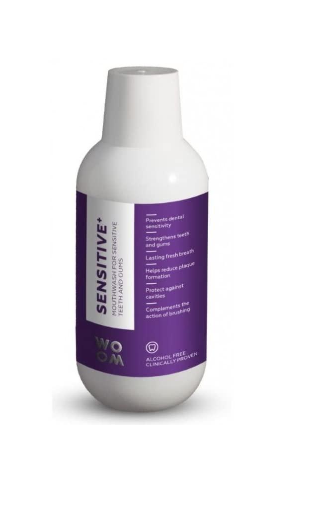 WOOM Sensitive+ Mouthwash for Sensitive Teeth & Gums 500ml - Prevents ...