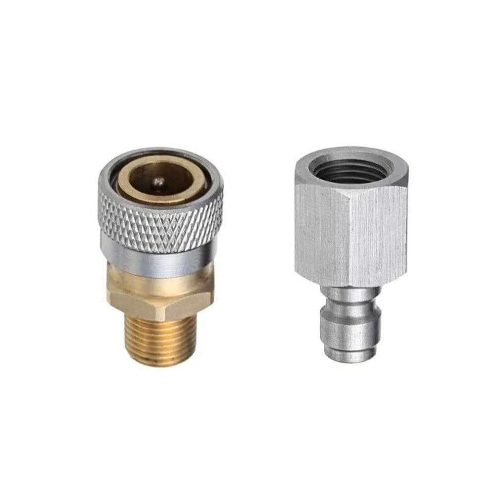 Manloney LLC 8mm Foster Quick-Disconnect Fittings 1/8 BSPP Male/Female ...