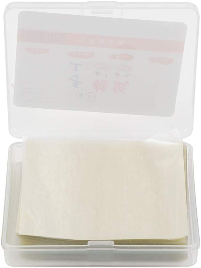 CHEOTIME Edible Sticky Rice Paper 500 Sheets Glutinous Nougat Wrapping ...