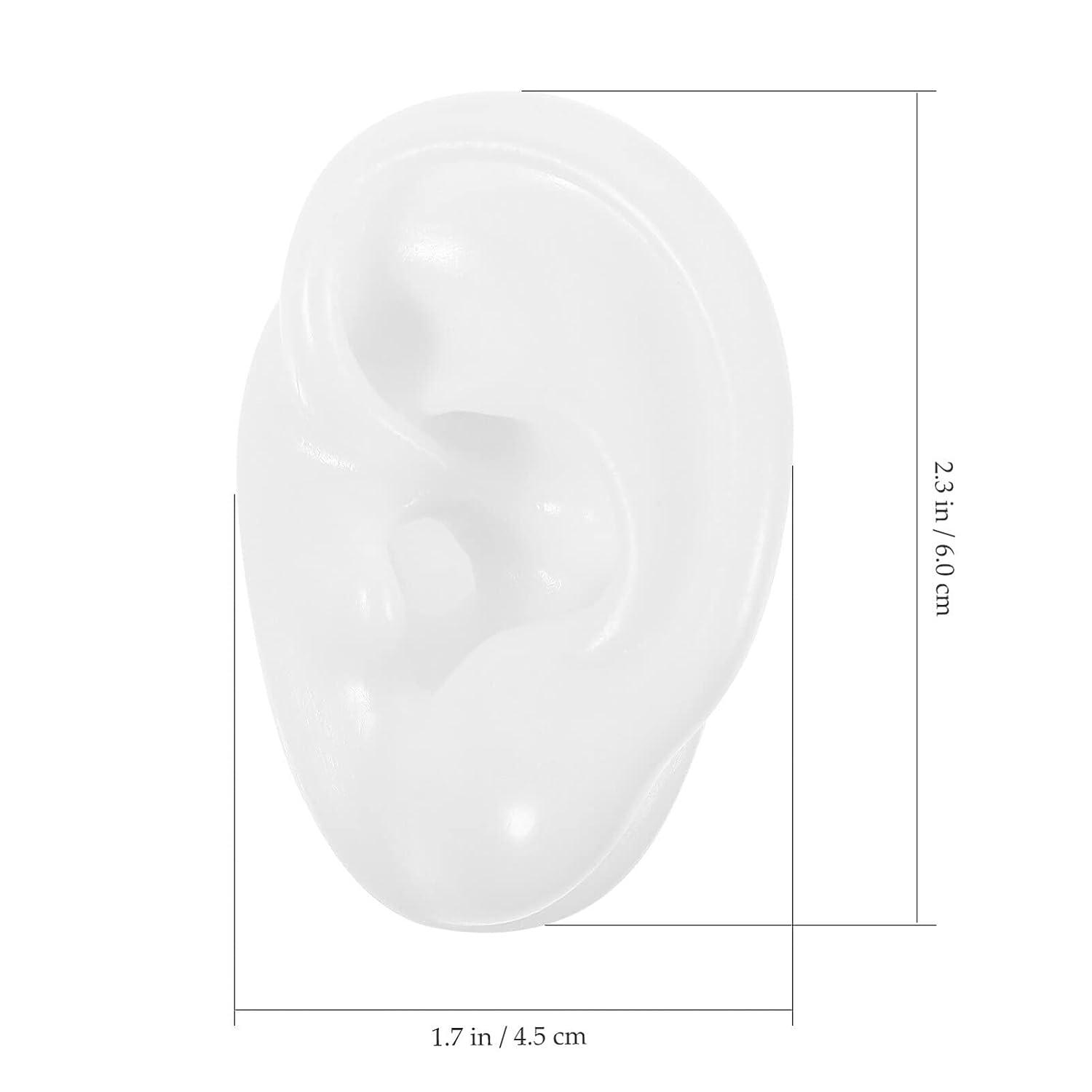 Mikikit Silicone Ear Model Set - Simulation Human Ear for Piercing ...