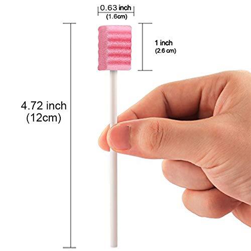 50 Pack Disposable Oral Swabs - Sterile Dental Sponge Swabsticks for ...