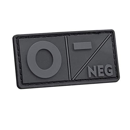 Blackout Small ONEG Blood Type O NEG O- PVC Morale Patch 1x2 inch | Buy ...