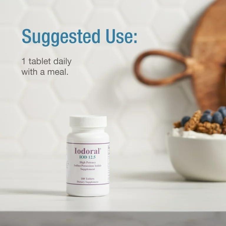 Iodoral 12.5 mg - High Potency Lugol Solution Iodine Supplement ...