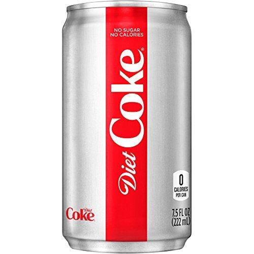 Diet Coke Mini-Cans, 7.5 fl oz (Pack of 24) Diet Coke 7.5 Fl Oz (Pack ...