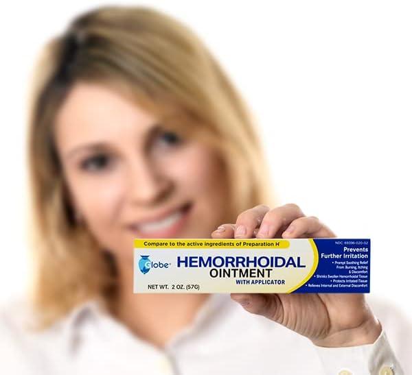 Globe Hemorrhoidal Ointment (4 Pack) - 2 oz | Phenylephrine HCl ...