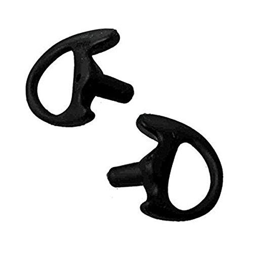 Black Flexible Semi-Custom Ear Mold Insert for Police Patrol Duty Gear ...
