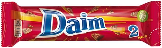 Daim Chocolate bar (36 x 56 g) - Crunchy Almond Caramel Covered with ...