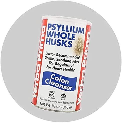 Yerba Prima Psyllium Whole Husks Colon Cleanser 12 oz (Pack of 2 ...