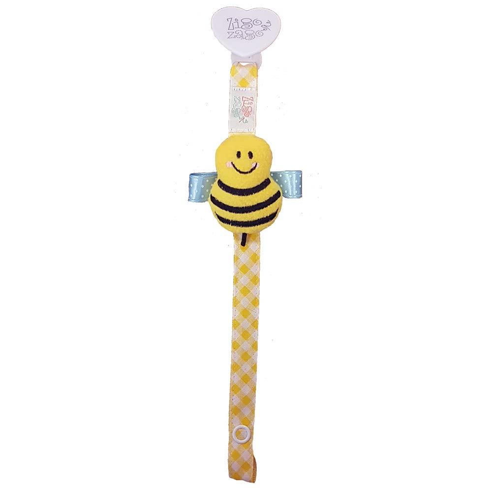 Zigozago Pacifier Chain with Plush Bee | Safe & Stylish Baby Accessory ...