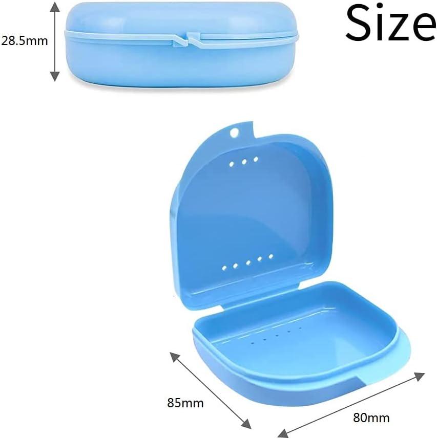 Buy Latrate 4-Piece Tooth Boxes - Cute & Portable Denture Storage with ...