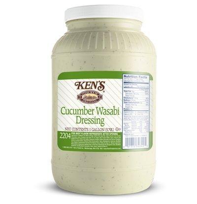 Ken's Cucumber Wasabi Dressing 1 Gal - Premium Dressing for Salads and ...