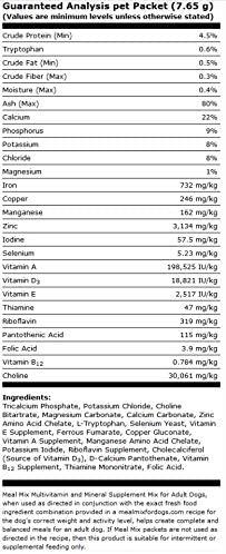 Dr. Mercola Meal Mix Multivitamin for Adult Dogs - 30 Packets (0.26 oz ...