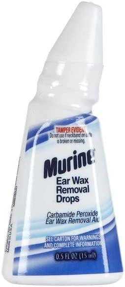 Murine Ear Wax Removal Drops 0.5 oz - Pack of 6 | Gentle Ear Drops for ...
