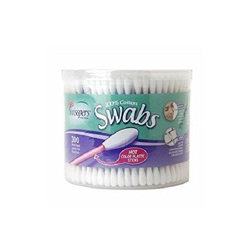 Swisspers Color Plastic Stock Swabs - 300 Count Round Swabs | Buy Now ...