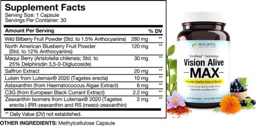 Vision Alive Max: Lutemax 2020 with 8 Natural Ingredients - Bilberries ...