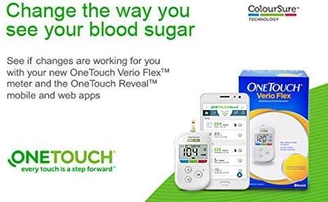 One Touch Verio Flex Kit - Easy Glucose Monitoring System for Diabetics ...