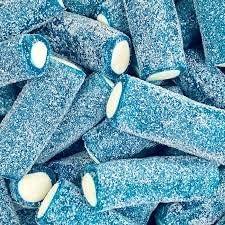 Sour Blue Raspberry Filled Pencils Bites - 1KG Bag - Fizzy Sweets ...