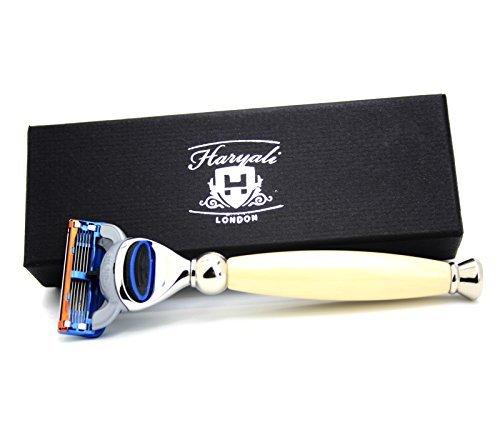 5 Edge Shaving Razor - Premium Beard & Mustache Safety Razor for Men ...