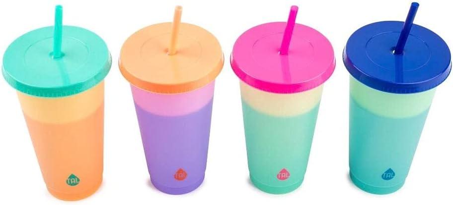 Brumis Imports 24oz TAL Color Changing Cup with Lid and Straw - Solid ...