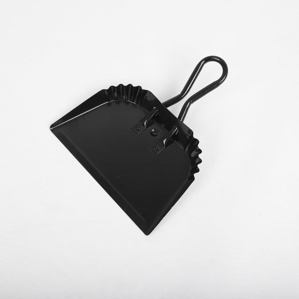 Lizusidtsy 2Pack 12 Inch Black Metal Dustpan Dust Pan Dustpan for ...