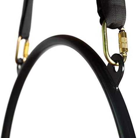 Black Spanset Round Slings 2-Pack for Aerial Hoop Rigging Safety Rated ...