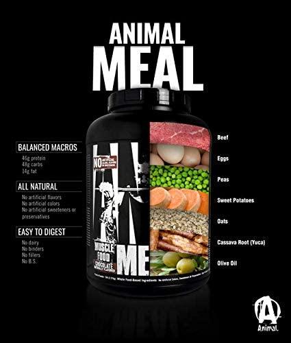 Animal Meal - All Natural High Calorie Meal Shake - Egg Whites Beef ...