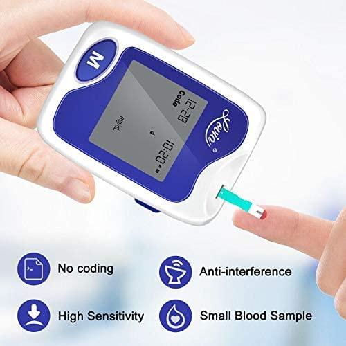 Diabetes Testing Kit - Lovia Blood Sugar Test Kit with 50 Glucometer ...