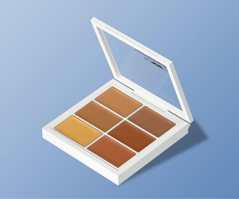 Waterproof Color Corrector Palette for Dark Circles, Red Marks & Scars ...