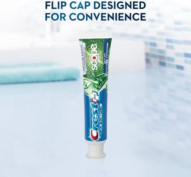 Crest Premium Plus Scope Outlast Toothpaste - Long Lasting Mint Flavor ...