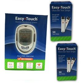 Easy Touch Glucose Monitor Kit Combo - Meter Kit with 100 Test Strips ...