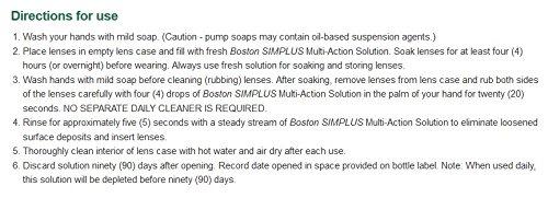 Boston Simplus Multi-Action Solution - 2-in-1 Contact Lens Cleaner - 3. ...