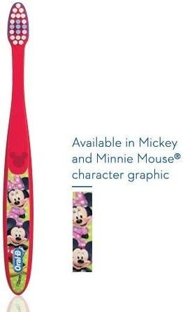 Oral-B Mickey & Minnie Mouse Kids Toothbrush Pack of 6 - Extra Soft ...
