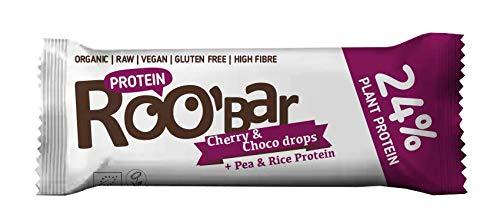 Roobar Cherry & Chocolate Protein Drops - 100% Organic Vegan Gluten ...