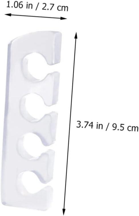FRCOLOR Silicone Bunion Toe Spreader & Separator - 2 Pairs, Five Toe ...