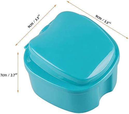 Premium Denture Container with Sieve | Ideal Storage Box for False ...
