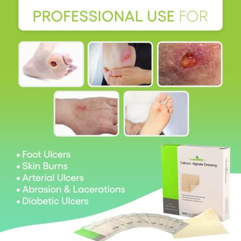 AWD Calcium Alginate Wound Dressing - Highly Absorbent Gauze Pads for ...