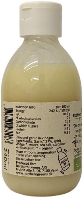 Premium Organic Liquid Garlic Herbs - 240 ml | Natural Immune Support ...