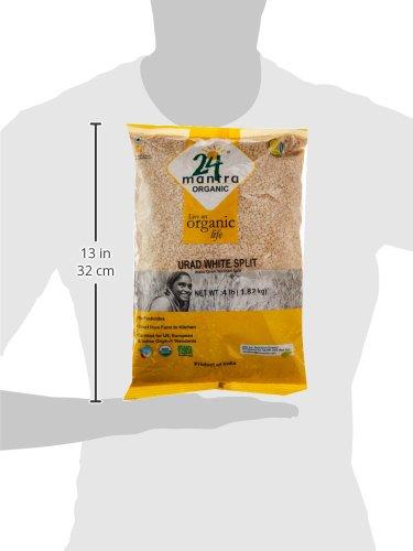 24 Mantra Organic Urad White Split - 4 lb | Premium Quality | Pack of 1 | Buy Now with Express ...