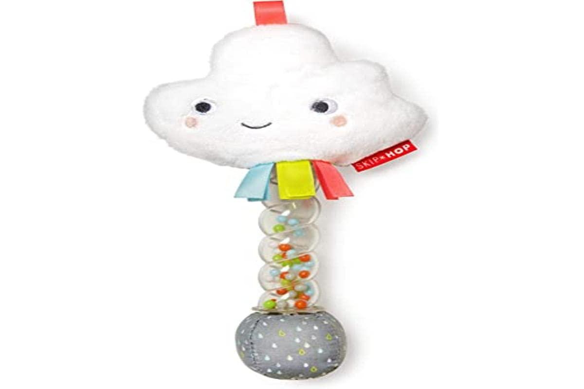 Skip Hop Silver Lining Cloud Rainstick Jitter Rattle for Babies | Buy ...