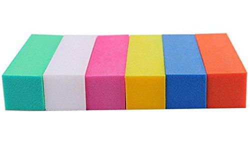 12PCS Colorful Square Nail File Sponge Art Buffer Set - Nail Buffer ...