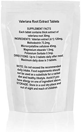 Valeriana Root Extract Tablets - Natural Sleep Aid & Stress Relief ...