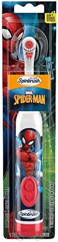 Spider-Man Electric Toothbrush and Fluoride Toothpaste Set for Kids ...
