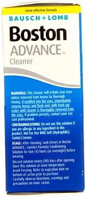 Bausch & Lomb Boston Advance Cleaner 1 oz - Pack of 5 | Effective ...